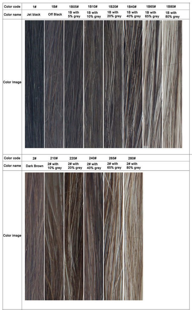 Hair System Color Chart – hair system