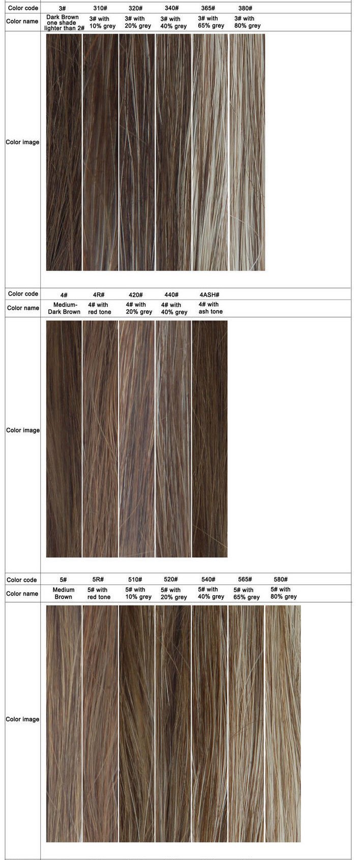 Hair System Color Chart – hair system