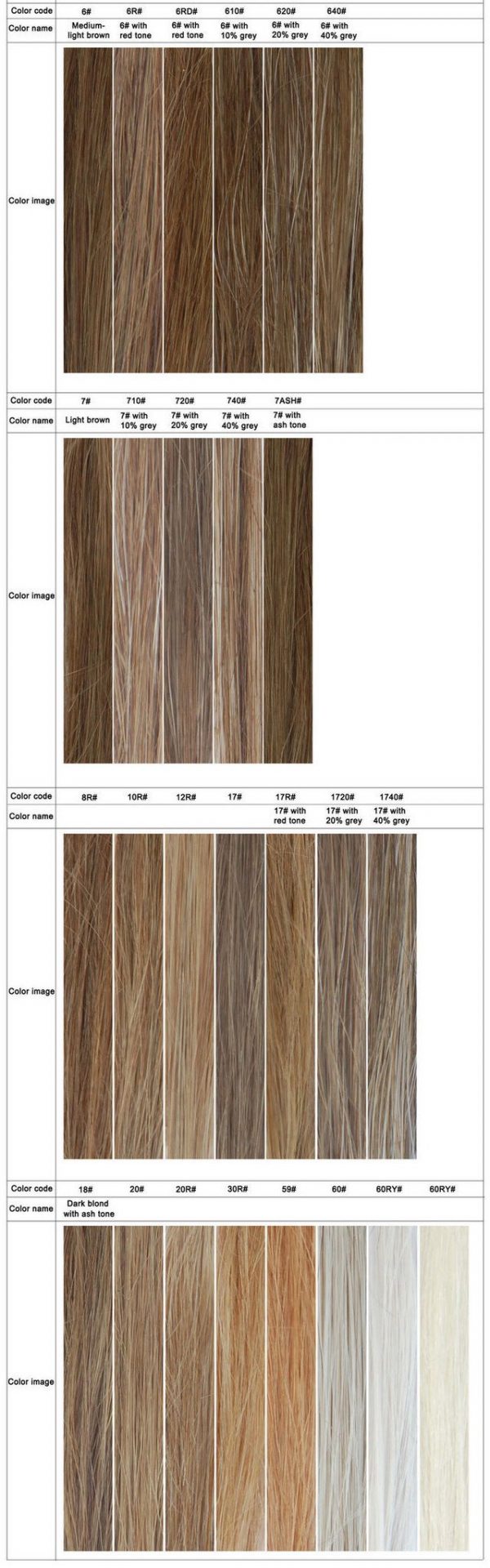 Hair System Color Chart – hair system